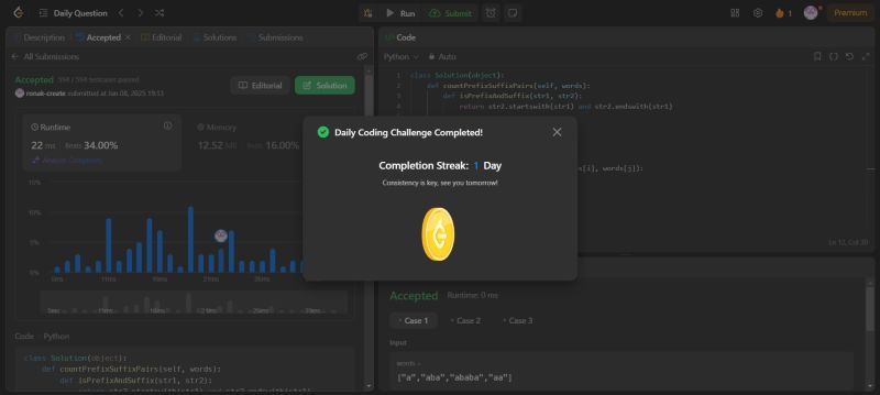 #100daysofcode #python #problemsolving #leetcode #codingchallenge ... #100daysofcode #python #problemsolving #leetcode #codingchallenge ...