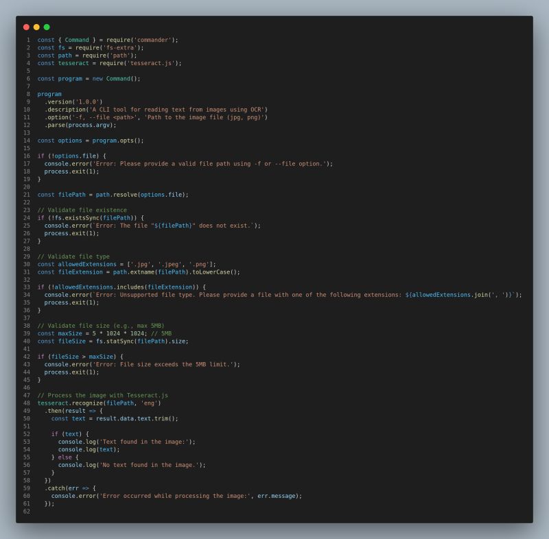 Navanath Jadhav on LinkedIn: #nodejs #javascript #programming #ocr #coding Navanath Jadhav on LinkedIn: #nodejs #javascript #programming #ocr #coding