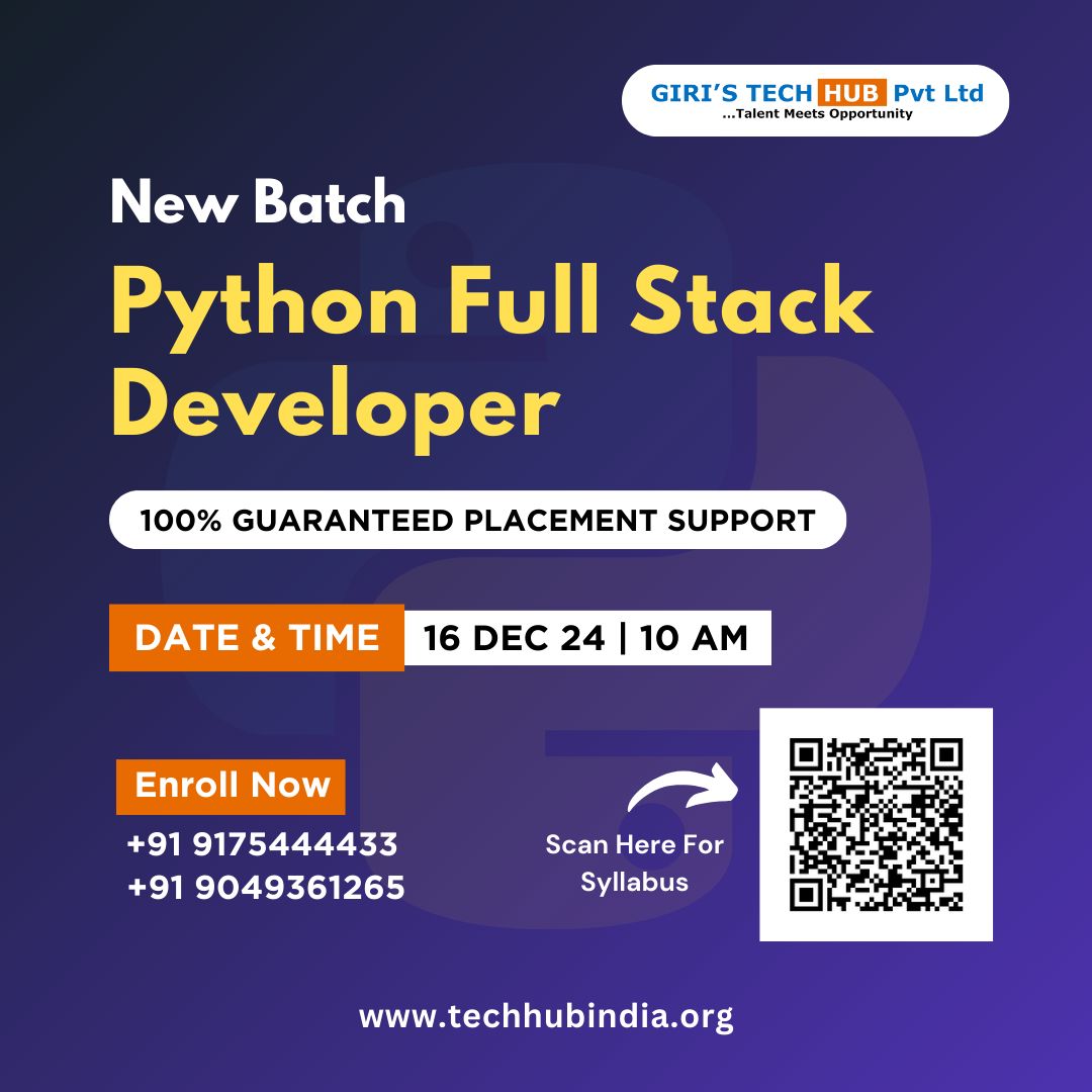 Giri's Tech Hub Pvt Ltd. on LinkedIn: #python #pythonprogramming # ... Giri's Tech Hub Pvt Ltd. on LinkedIn: #python #pythonprogramming # ...