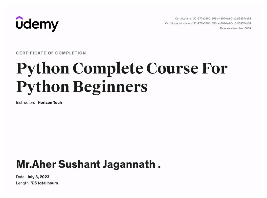 Sushant Aher on LinkedIn: #udemy #python #pythonprogramming # ... Sushant Aher on LinkedIn: #udemy #python #pythonprogramming # ...