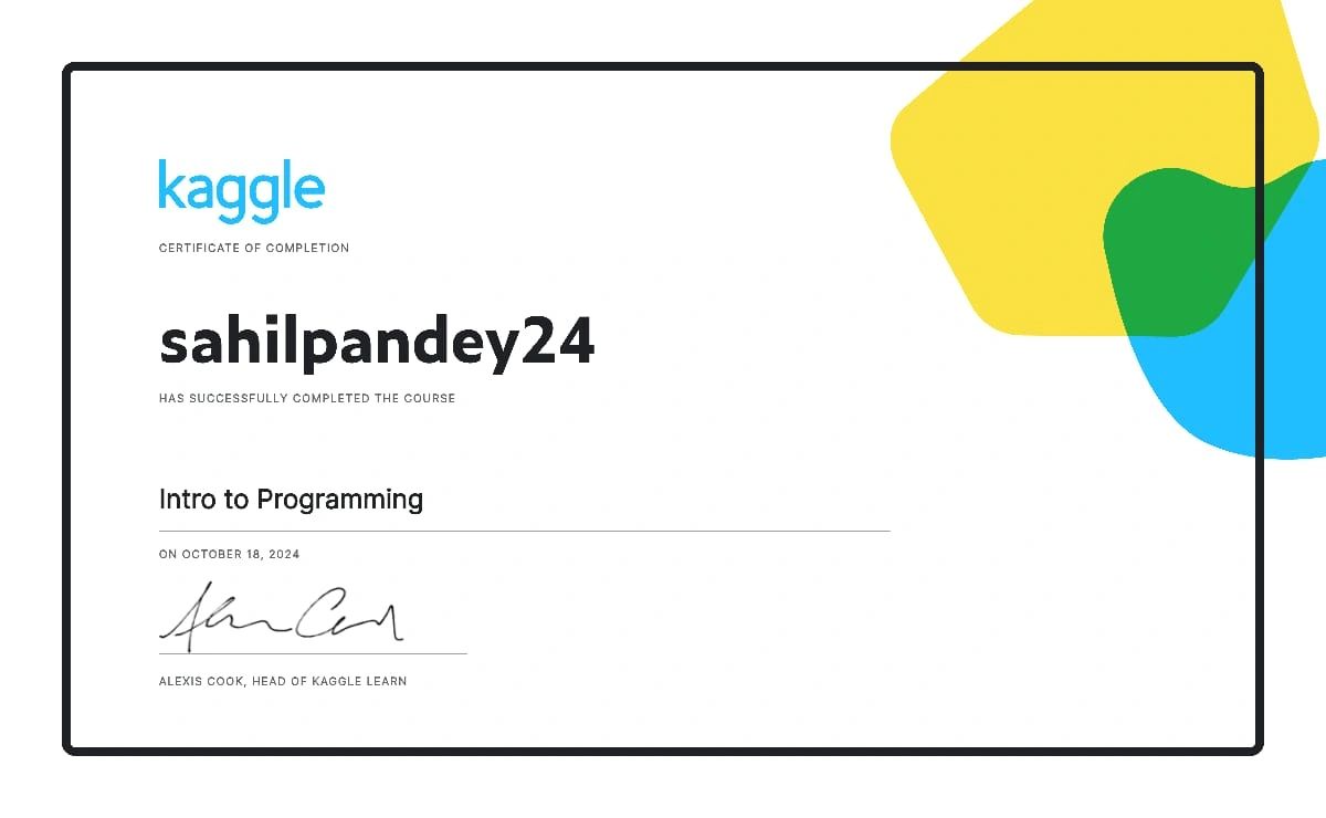 Sahil Pandey on LinkedIn: #python #programming #learning #kaggle # ... Sahil Pandey on LinkedIn: #python #programming #learning #kaggle # ...