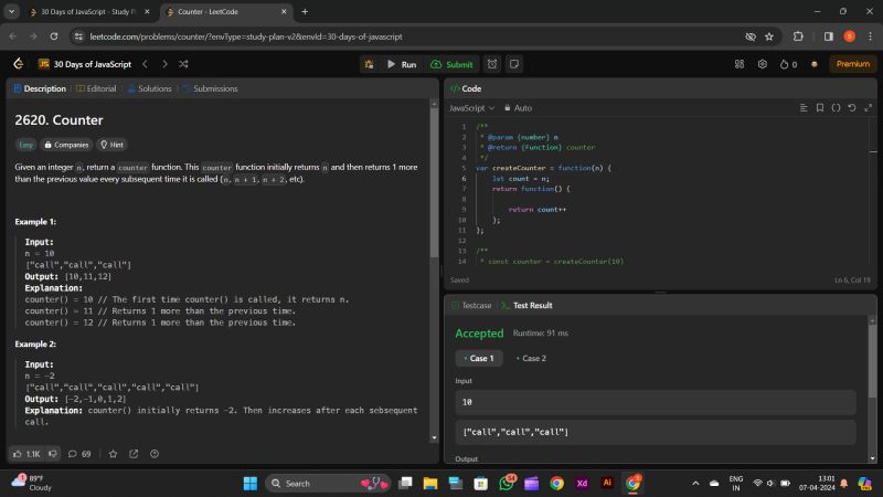 Revaram Patel on LinkedIn: leetcode day 3 question 2 Revaram Patel on LinkedIn: leetcode day 3 question 2