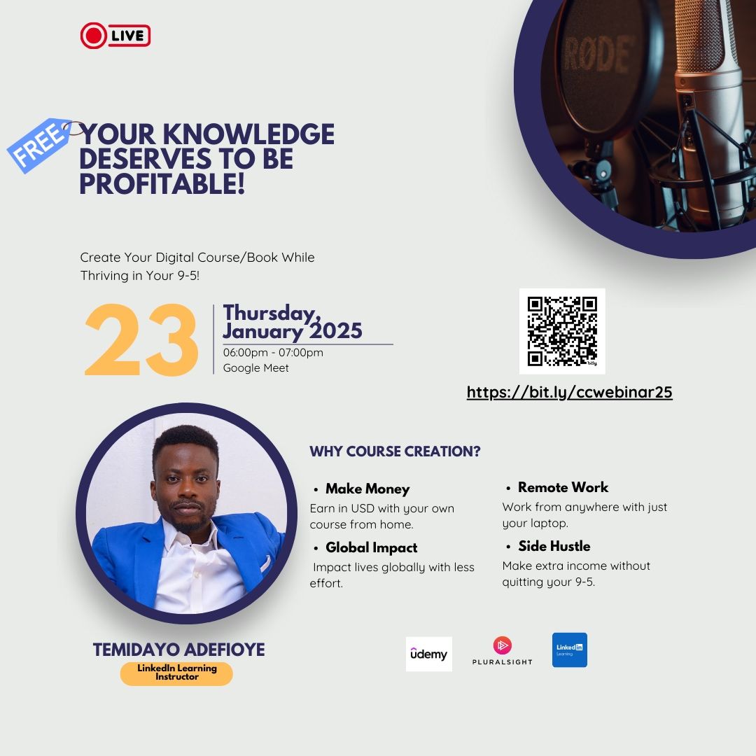 Temidayo Adefioye on LinkedIn: 🚀 Turn Your Knowledge Into Income in ... Temidayo Adefioye on LinkedIn: 🚀 Turn Your Knowledge Into Income in ...