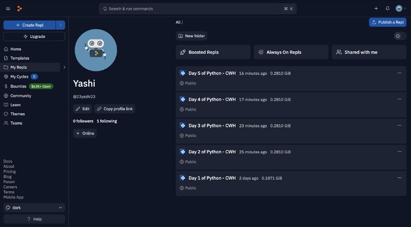 Yashi Srivastava on LinkedIn: #python #100daysofcode #100daysofpython Yashi Srivastava on LinkedIn: #python #100daysofcode #100daysofpython