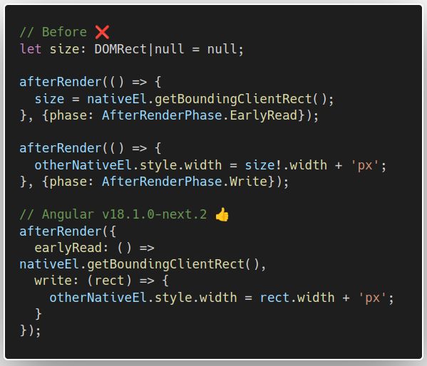 Amos Lucian Isaila Onofrei on LinkedIn: In Angular v18.1.0-next.2 you ... Amos Lucian Isaila Onofrei on LinkedIn: In Angular v18.1.0-next.2 you ...