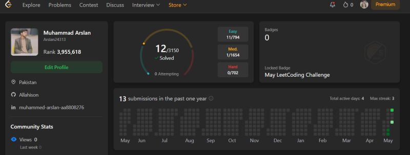 Muhammed Arslan on LinkedIn: #leetcode #codingjourney #problemsolving # ... Muhammed Arslan on LinkedIn: #leetcode #codingjourney #problemsolving # ...