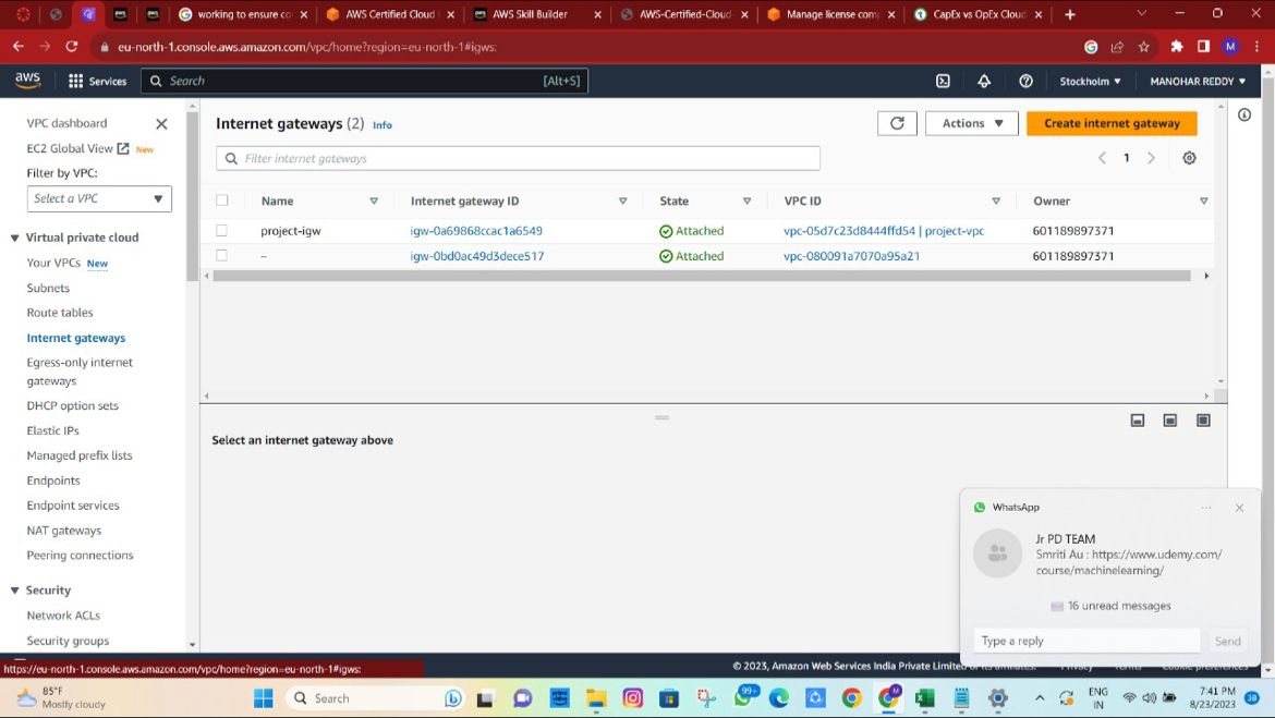 RAGHURAM MANOHAR REDDY on LinkedIn: #aws #cloudnetworking # ... RAGHURAM MANOHAR REDDY on LinkedIn: #aws #cloudnetworking # ...