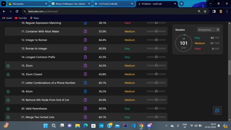 Bidisha Sarkar on LinkedIn: #leetcode #codingmilestone #problemsolving ... Bidisha Sarkar on LinkedIn: #leetcode #codingmilestone #problemsolving ...