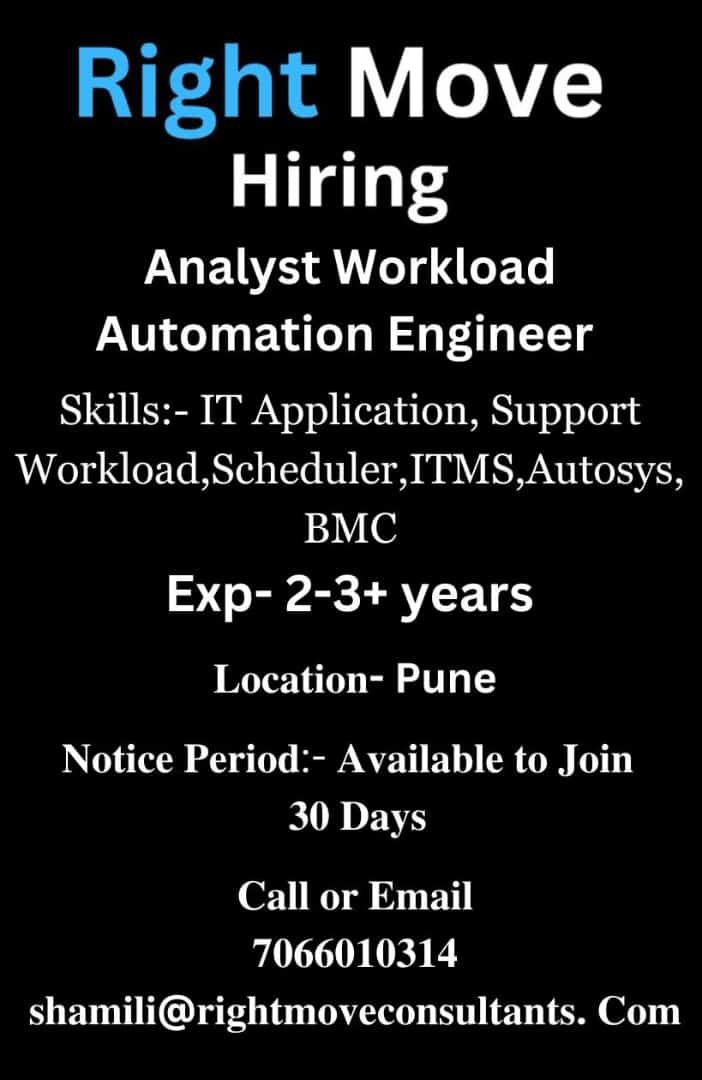 Shamili P on LinkedIn: #autosys #workload #automation #itsm #bmc # ... Shamili P on LinkedIn: #autosys #workload #automation #itsm #bmc # ...