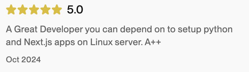 Muhammad Uzair on LinkedIn: #linux #nextjs #python #vps Muhammad Uzair on LinkedIn: #linux #nextjs #python #vps