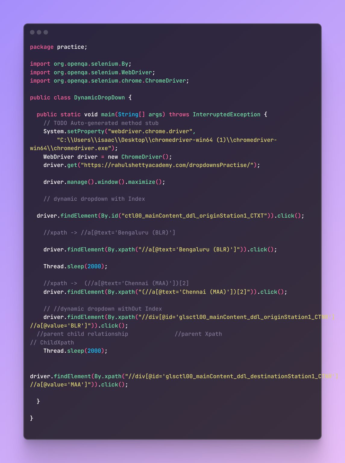 Dynamic dropdown handling using XPath in Selenium WebDriver! Gaining ... Dynamic dropdown handling using XPath in Selenium WebDriver! Gaining ...