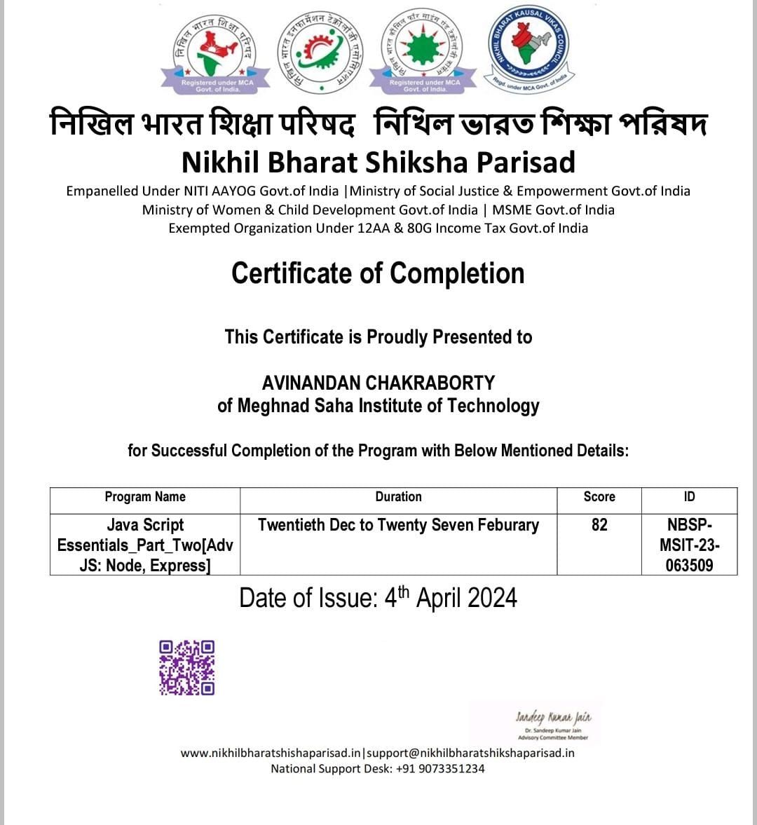 AVINANDAN CHAKRABORTY on LinkedIn: #nbsp #javascript_essentials_advance AVINANDAN CHAKRABORTY on LinkedIn: #nbsp #javascript_essentials_advance