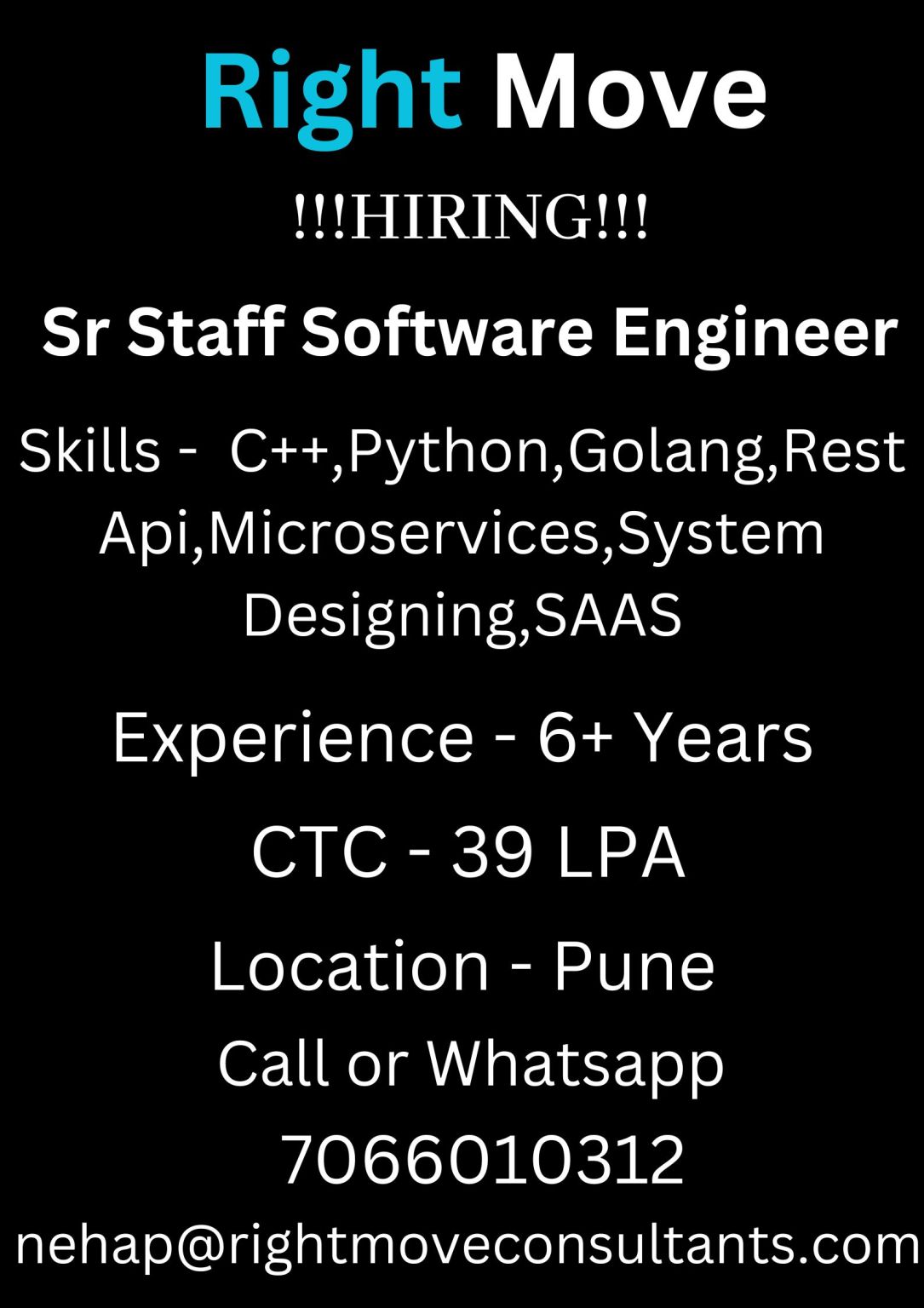 Neha P on LinkedIn: #hiring #cplusplus #python #golang #restapis # ... Neha P on LinkedIn: #hiring #cplusplus #python #golang #restapis # ...