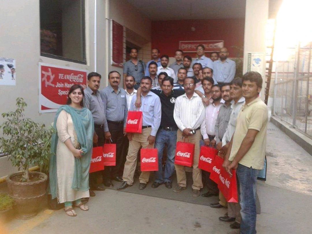 A memorable Picture of Sales Team of Coca Cola Benverges Multan Team ... A memorable Picture of Sales Team of Coca Cola Benverges Multan Team ...