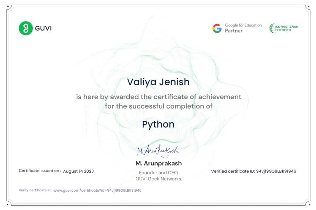 Jenish Valiya posted on LinkedIn Jenish Valiya posted on LinkedIn