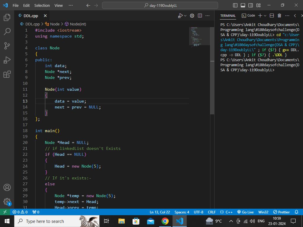 Ankit Choudhary on LinkedIn: #180daysofcode #cpp #dsa #119days #linkedlist Ankit Choudhary on LinkedIn: #180daysofcode #cpp #dsa #119days #linkedlist