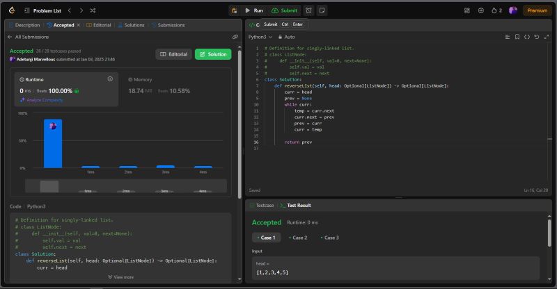 Marvellous Adetunji on LinkedIn: #100daysofcode #dsa #leetcode #python ... Marvellous Adetunji on LinkedIn: #100daysofcode #dsa #leetcode #python ...