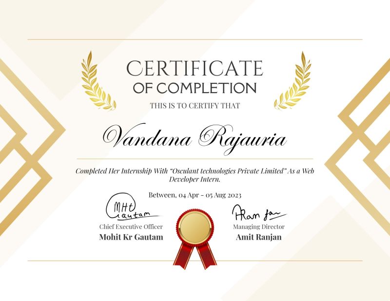 Vandana Rajauria on LinkedIn: #techinternship #professionalgrowth #html ... Vandana Rajauria on LinkedIn: #techinternship #professionalgrowth #html ...