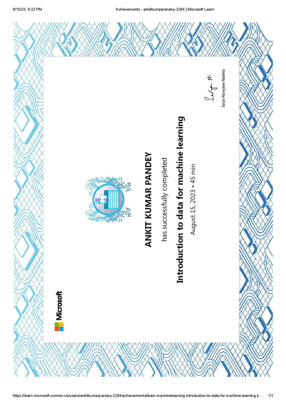 Ankit Kumar Pandey on LinkedIn: #microsoftcertified Ankit Kumar Pandey on LinkedIn: #microsoftcertified