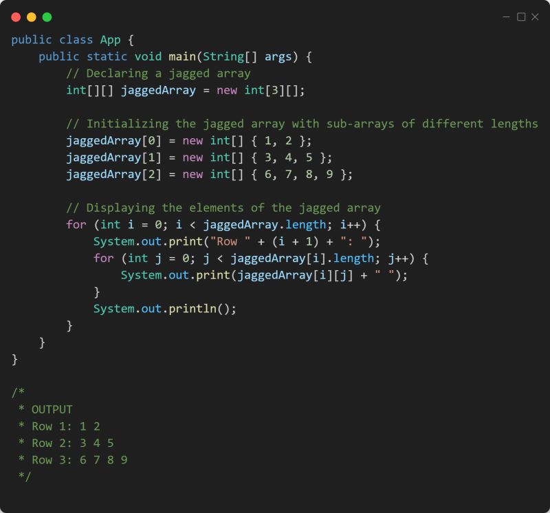 Hussein Abd-Elkader on LinkedIn: Understanding Jagged Arrays in Java A ... Hussein Abd-Elkader on LinkedIn: Understanding Jagged Arrays in Java A ...