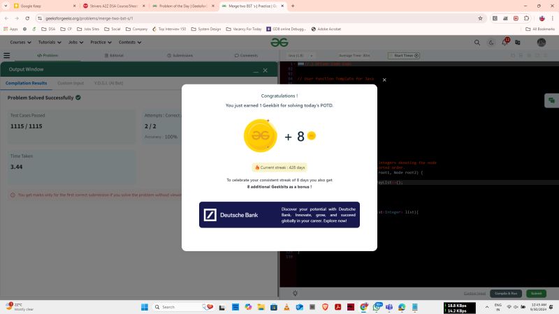 Sujal Sharma on LinkedIn: #potd #geekstreak2024 #deutschebank #dsa Sujal Sharma on LinkedIn: #potd #geekstreak2024 #deutschebank #dsa
