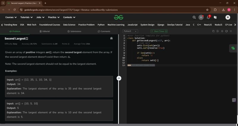 #dsa_160 #problemsolving #python #geeksforgeeks #codingjourney ... #dsa_160 #problemsolving #python #geeksforgeeks #codingjourney ...