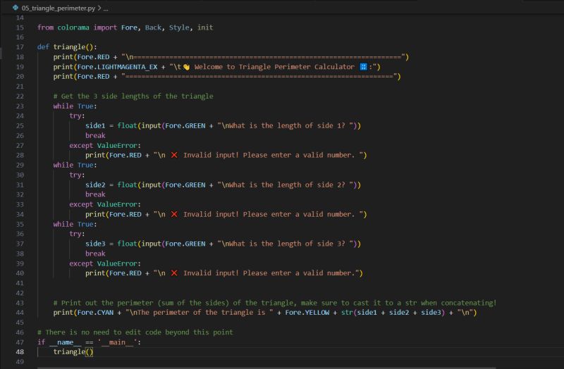 #python #coding #errorhandling #colorama #triangularmath… | Muhammad ... #python #coding #errorhandling #colorama #triangularmath… | Muhammad ...