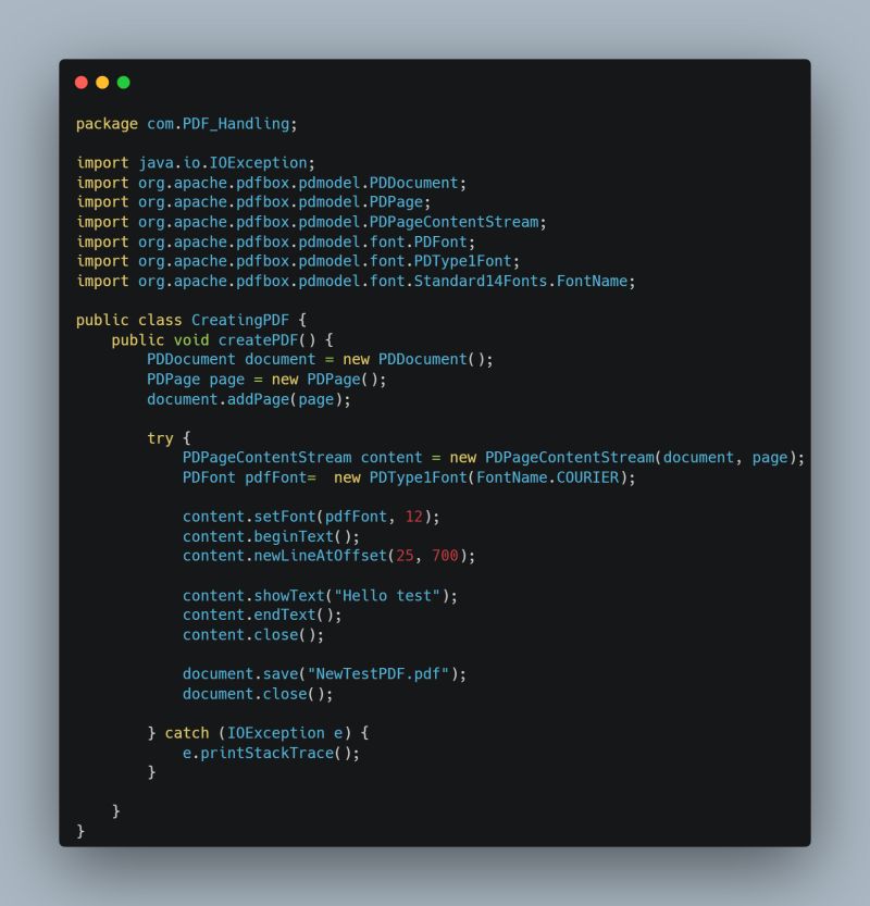 How to create a PDF with Java | Vedant Dhenge posted on the topic ... How to create a PDF with Java | Vedant Dhenge posted on the topic ...