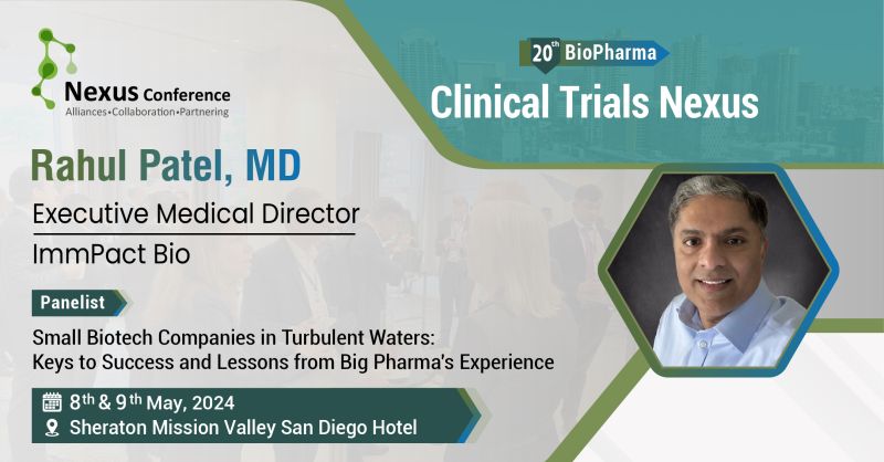 Join us at the 20th BioPharma Clinical Trials Nexus in San Diego! Date ... Join us at the 20th BioPharma Clinical Trials Nexus in San Diego! Date ...
