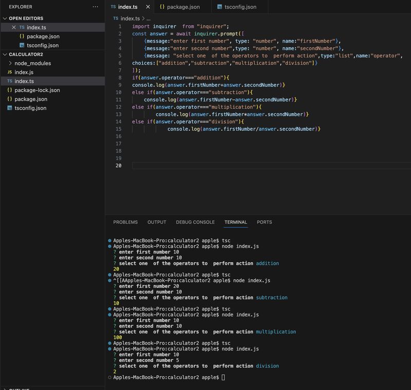 jamila Fatima on LinkedIn: #codingeducation #typescript #calculatorproject jamila Fatima on LinkedIn: #codingeducation #typescript #calculatorproject