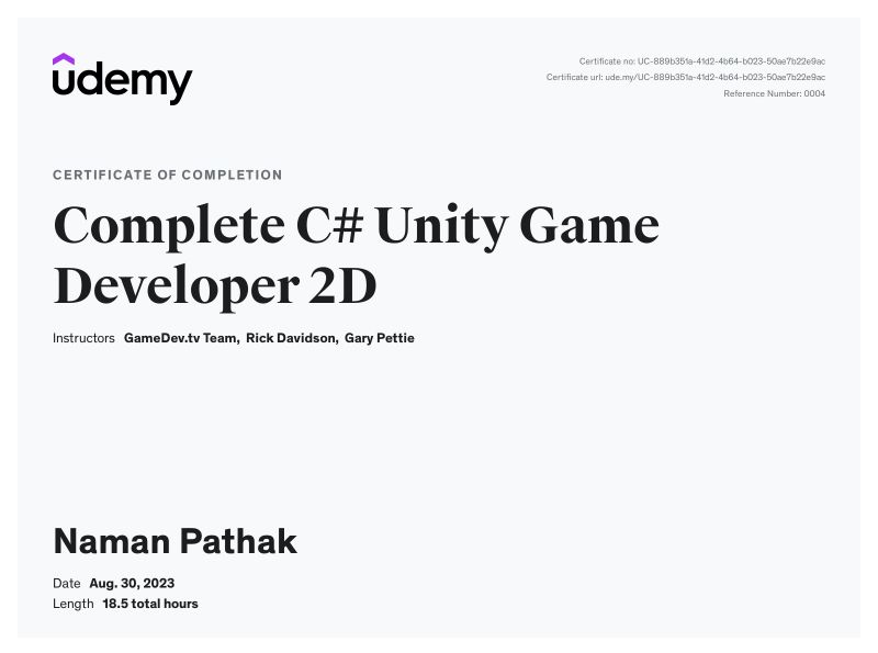 Naman Pathak on LinkedIn: Game Dev! Naman Pathak on LinkedIn: Game Dev!