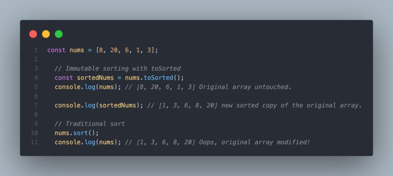 Hassan Abbas on LinkedIn: Introducing immutable sorting in JavaScript ... Hassan Abbas on LinkedIn: Introducing immutable sorting in JavaScript ...