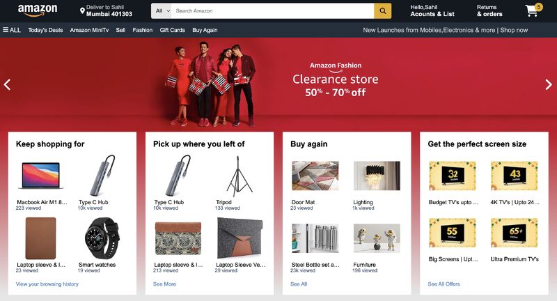 How I created a simple Amazon homepage clone using HTML and CSS | Sahil ... How I created a simple Amazon homepage clone using HTML and CSS | Sahil ...