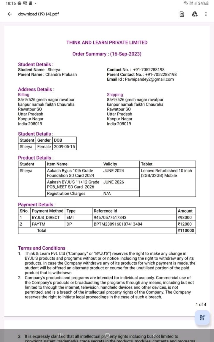 Mohini Mohini on LinkedIn: Hi byjus team , I bought your course for my ... Mohini Mohini on LinkedIn: Hi byjus team , I bought your course for my ...