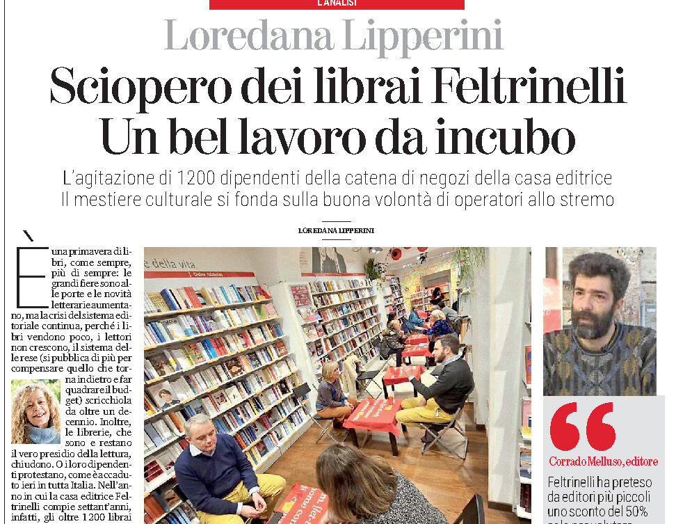 Vi segnalo l'articolo di Loredana Lipperini uscito oggi su La Stampa a ... Vi segnalo l'articolo di Loredana Lipperini uscito oggi su La Stampa a ...