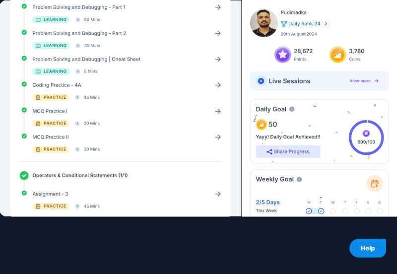 Pudimadka Prashant on LinkedIn: #day24 #30daysofcode #ccbp #nxtwave #python Pudimadka Prashant on LinkedIn: #day24 #30daysofcode #ccbp #nxtwave #python