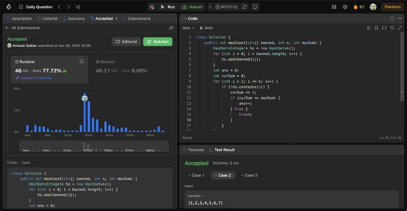 Avinash Suthar on LinkedIn: 🎯 LeetCode Daily Challenge - Day 6 Dec 2024 ... Avinash Suthar on LinkedIn: 🎯 LeetCode Daily Challenge - Day 6 Dec 2024 ...