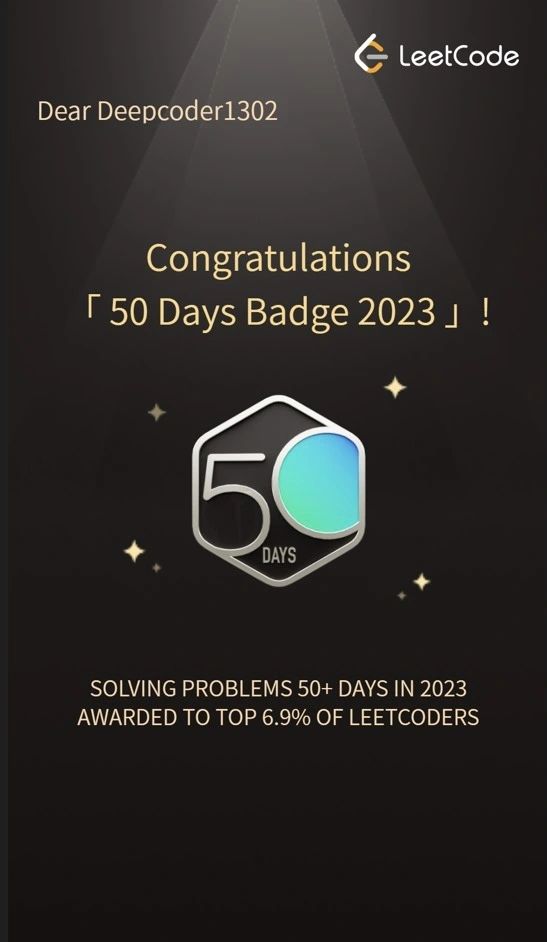 Deep Chauhan on LinkedIn: #connection #leetcode #50daysofcode # ... Deep Chauhan on LinkedIn: #connection #leetcode #50daysofcode # ...