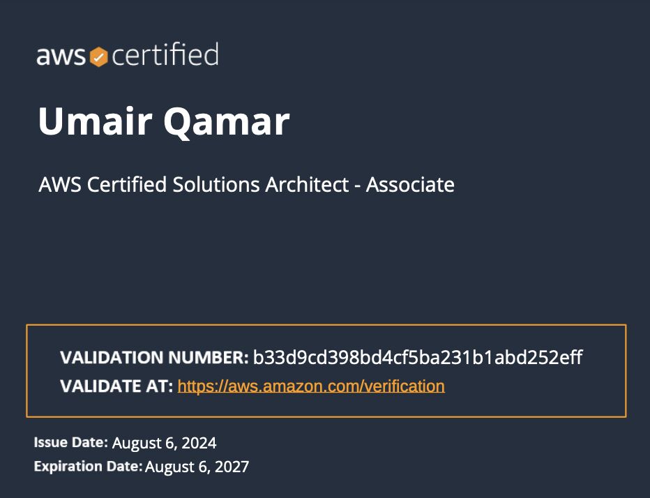 Umair Qamar on LinkedIn: #aws #awscertified #datascience # ... Umair Qamar on LinkedIn: #aws #awscertified #datascience # ...