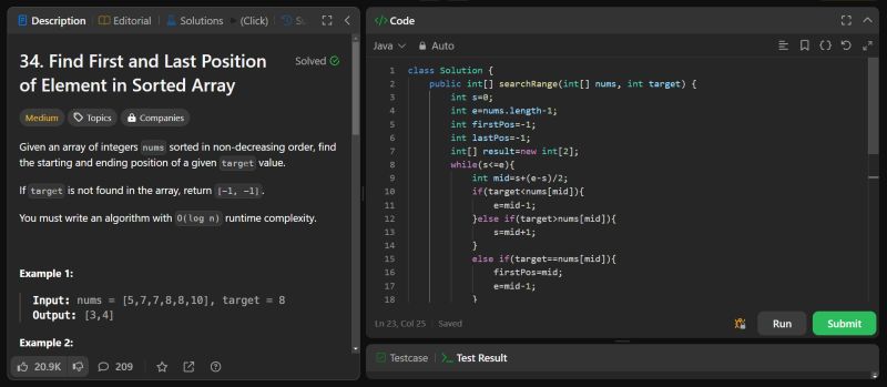 Viraj Bhamre on LinkedIn: #binarysearch #leetcode #problemsolving # ... Viraj Bhamre on LinkedIn: #binarysearch #leetcode #problemsolving # ...
