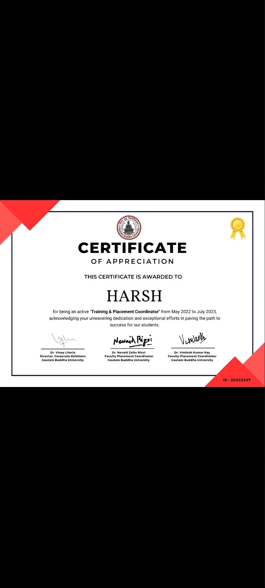 Harsh Vardhan Singh posted on LinkedIn Harsh Vardhan Singh posted on LinkedIn