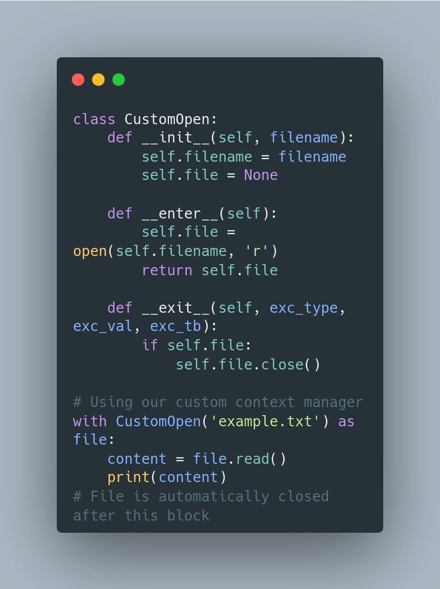 Ropali Munshi on LinkedIn: 🐍 Python Pro Tip: Mastering Context Managers ... Ropali Munshi on LinkedIn: 🐍 Python Pro Tip: Mastering Context Managers ...