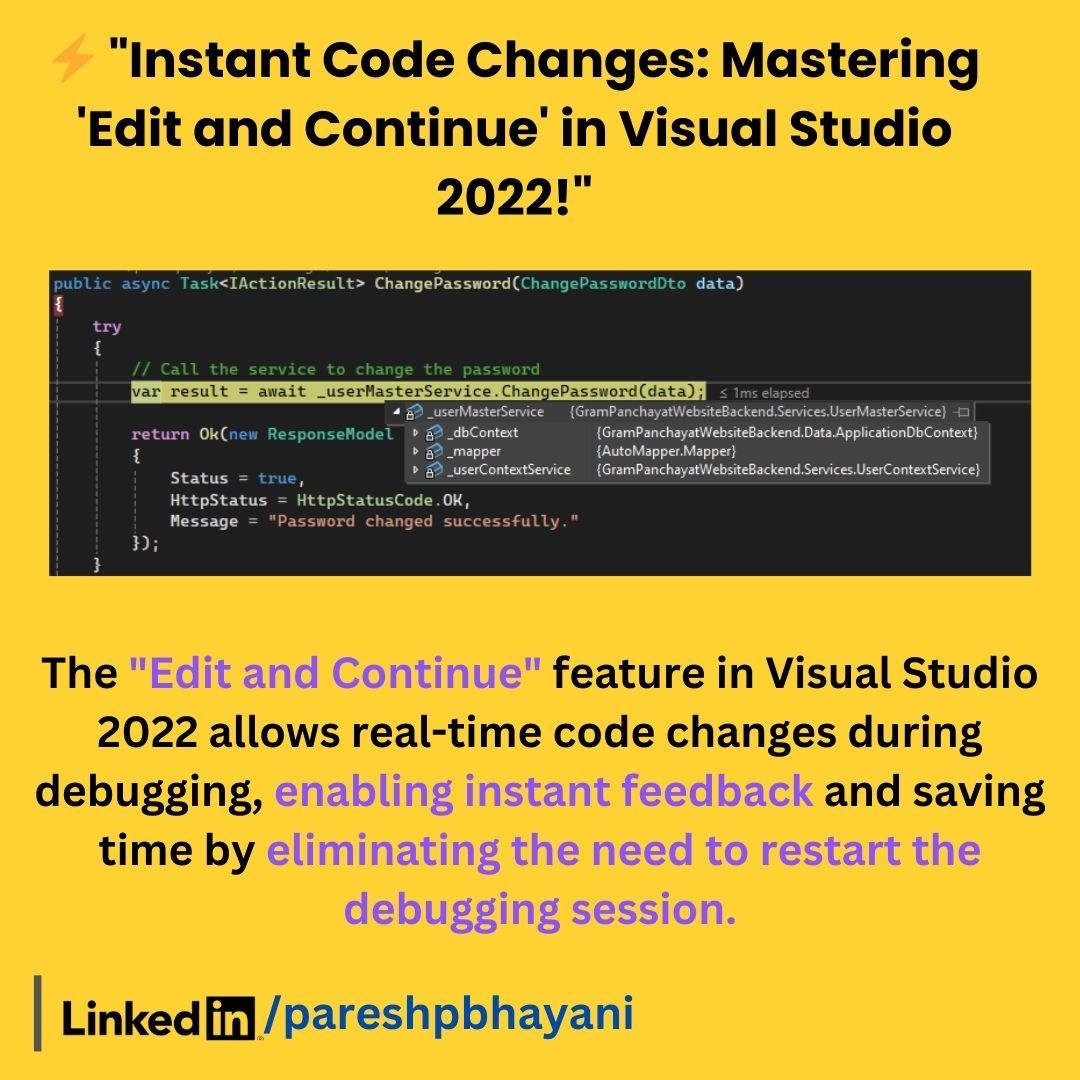Paresh Bhayani on LinkedIn: #visualstudio2022 #debugging # ... Paresh Bhayani on LinkedIn: #visualstudio2022 #debugging # ...