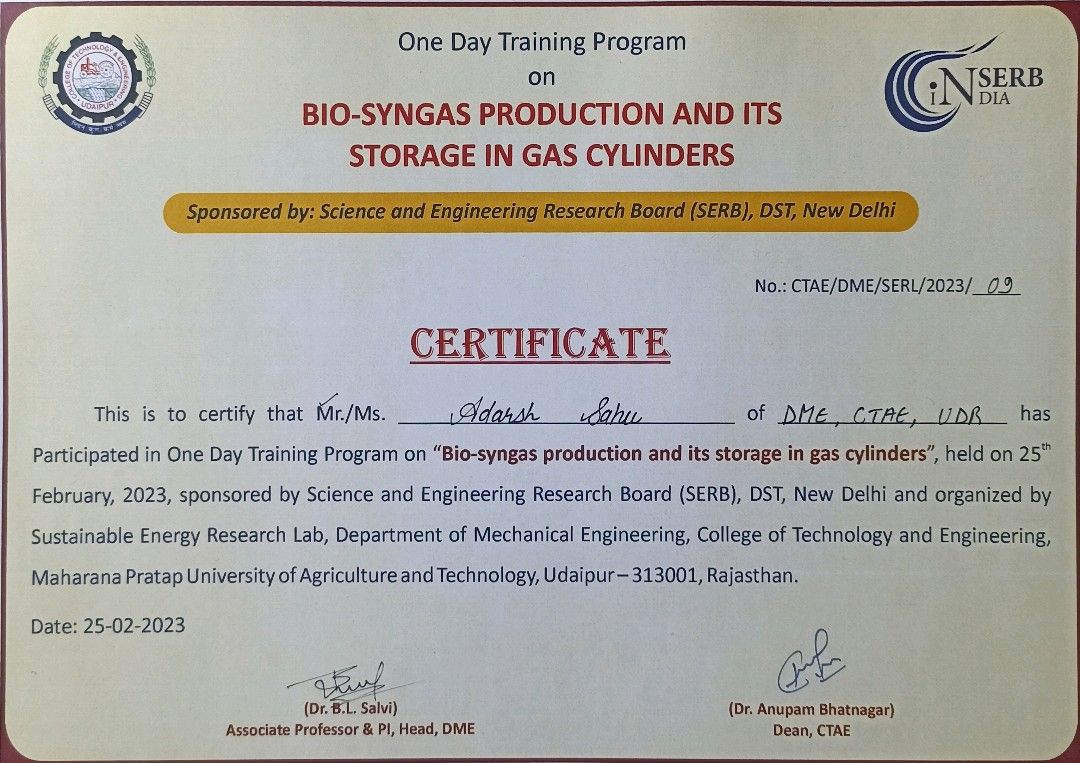 Adarsh sahu on LinkedIn: Participated in a highly sought-after one-day ... Adarsh sahu on LinkedIn: Participated in a highly sought-after one-day ...