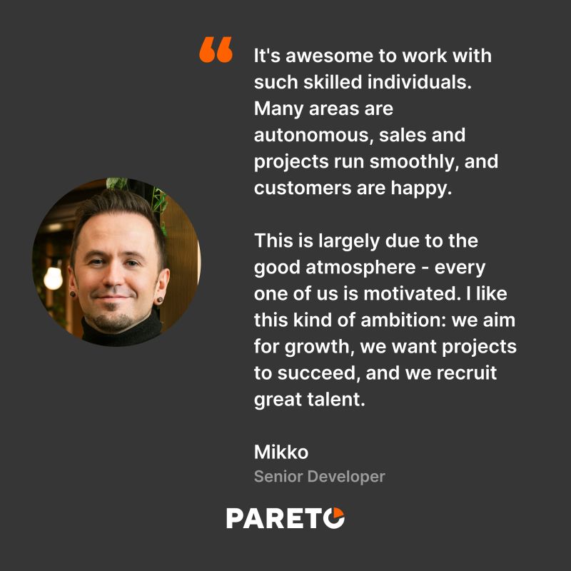 Pareto Software on LinkedIn: Read what Mikko McMenamin thinks about ... Pareto Software on LinkedIn: Read what Mikko McMenamin thinks about ...