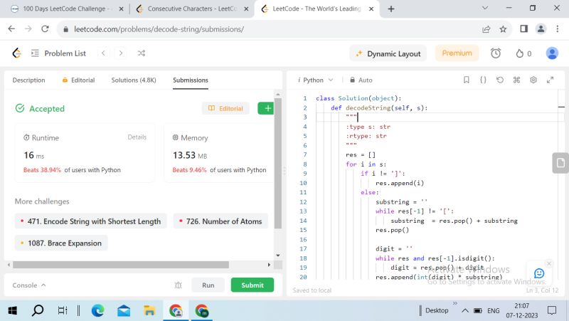 Mohini Astya on LinkedIn: Day 49 is completed of Leetcode challenge 100 ... Mohini Astya on LinkedIn: Day 49 is completed of Leetcode challenge 100 ...