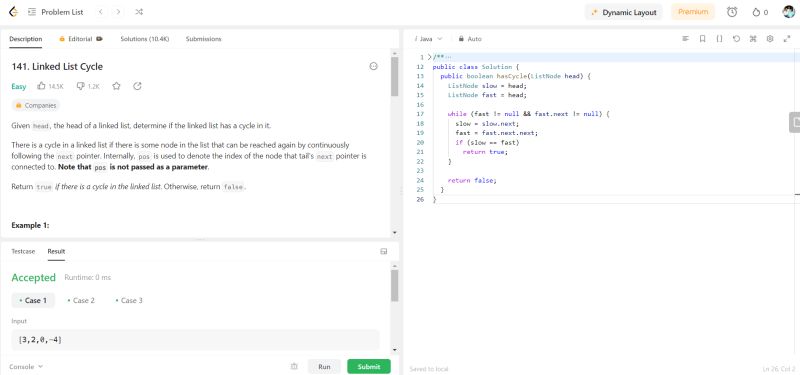 Day 84 of #100daysofcodechallenge: Linked List Cycle | Prakarsh Joshi ... Day 84 of #100daysofcodechallenge: Linked List Cycle | Prakarsh Joshi ...