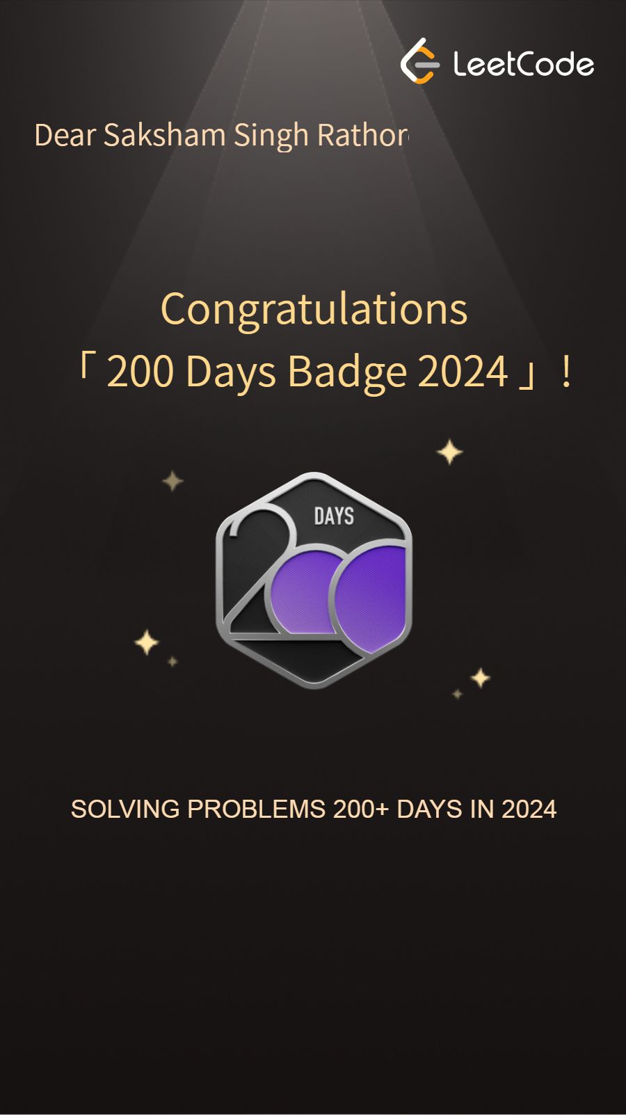 Saksham Singh Rathore on LinkedIn: #leetcode #codingjourney #milestone ... Saksham Singh Rathore on LinkedIn: #leetcode #codingjourney #milestone ...