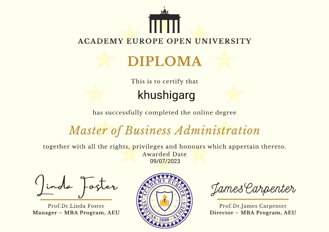 Khushi Garg on LinkedIn: #mba_diploma Khushi Garg on LinkedIn: #mba_diploma
