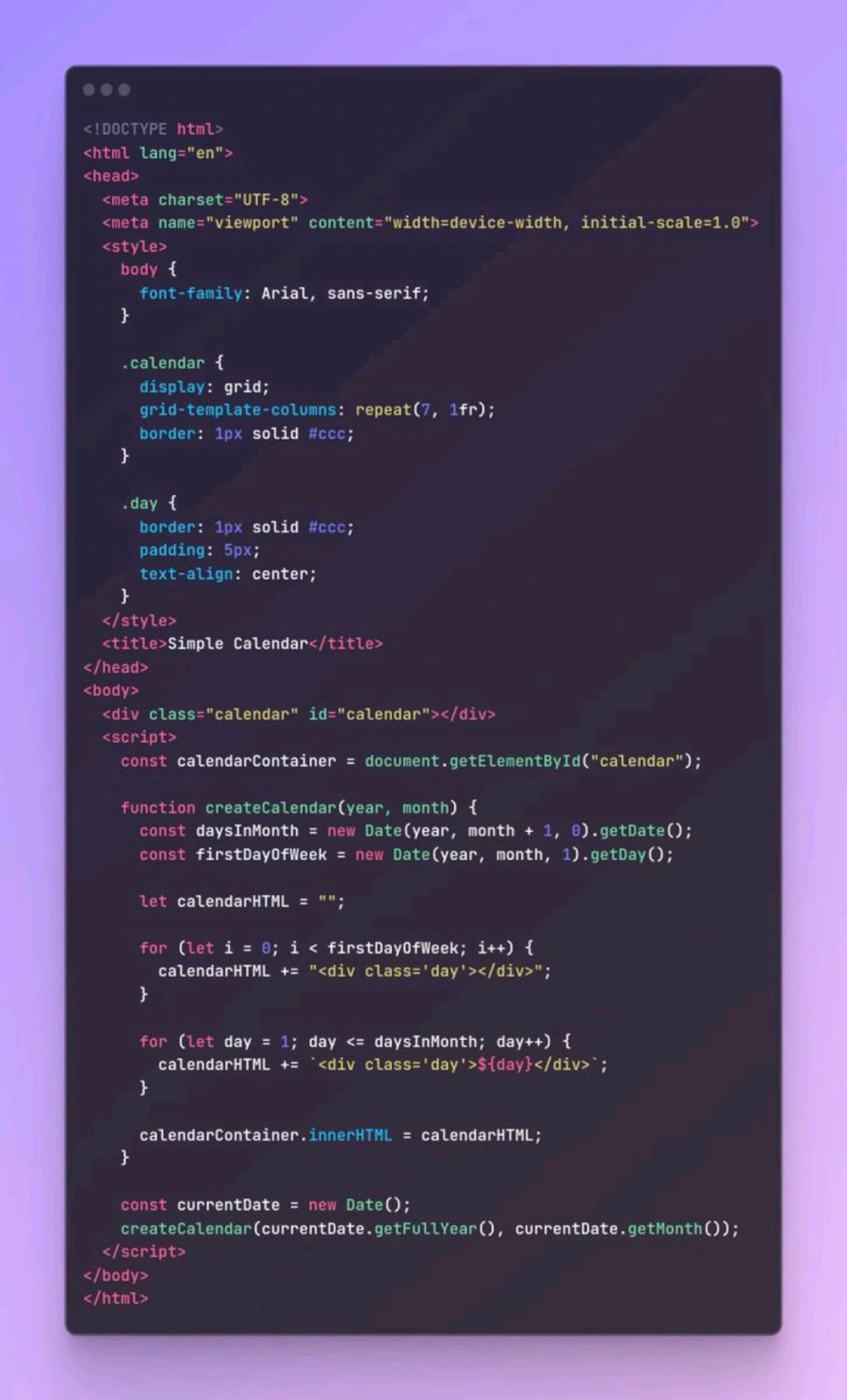Isah Abba Ibrahim on LinkedIn: Simple JavaScript Calendar 📆🗓️. Copied ... Isah Abba Ibrahim on LinkedIn: Simple JavaScript Calendar 📆🗓️. Copied ...